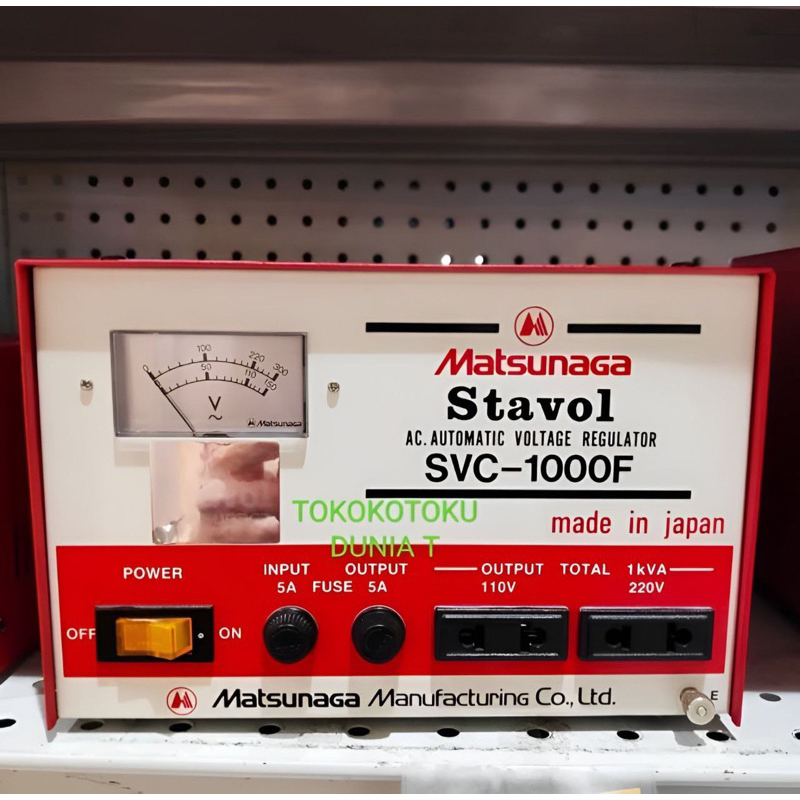 Jual Stavol SVC 1000W Matsunaga / Stabilizer Matsunaga 1000VA / 1000 WATT Stavol Analog | Shopee ...