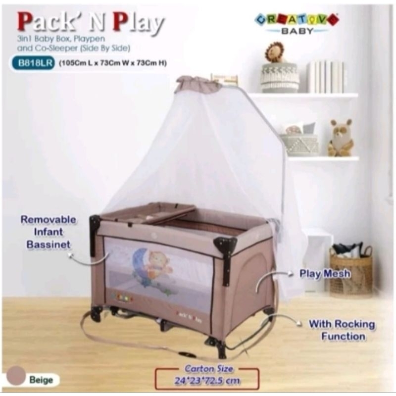Jual Baby Box Pliko NEXT TO ME 828 LR / Pliko Creative 818 Tempat Tidur ...
