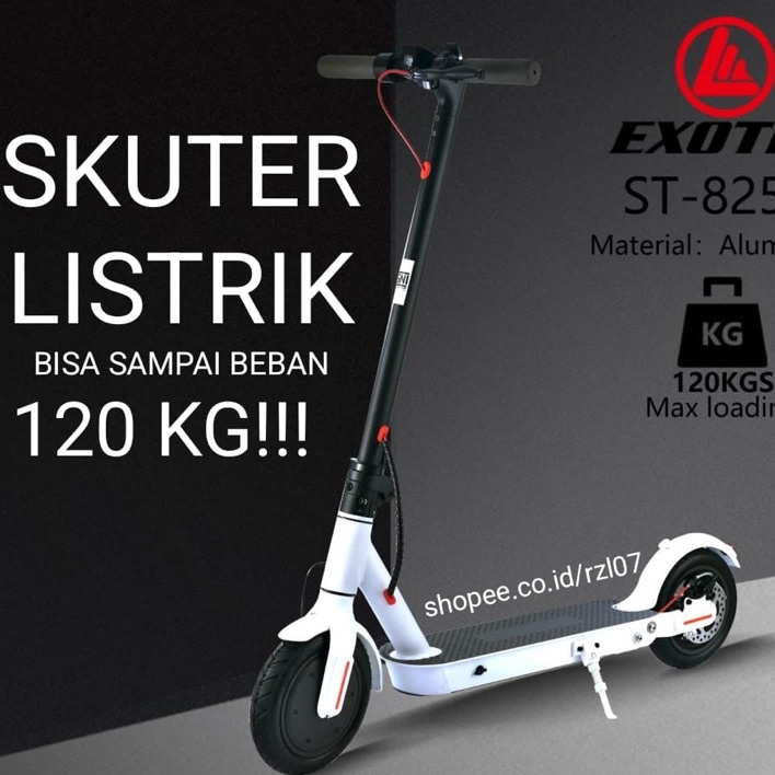 Jual READY LSG KIRIM Scooter Electric Dewasa merk Exotic 8255 skuter ...