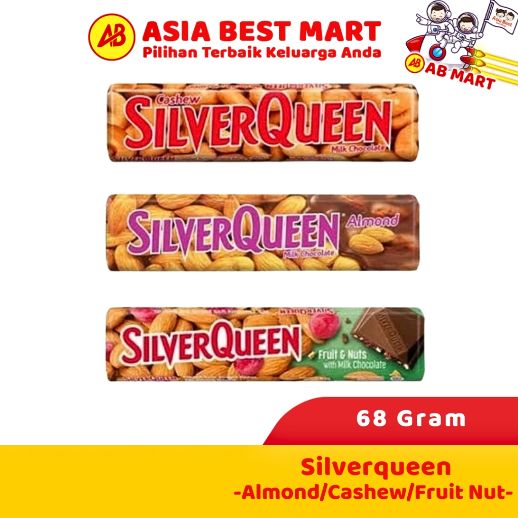Jual Silverqueen Almond Cashew Fruit & Nut 68 Gram Cokelat | Shopee Indonesia