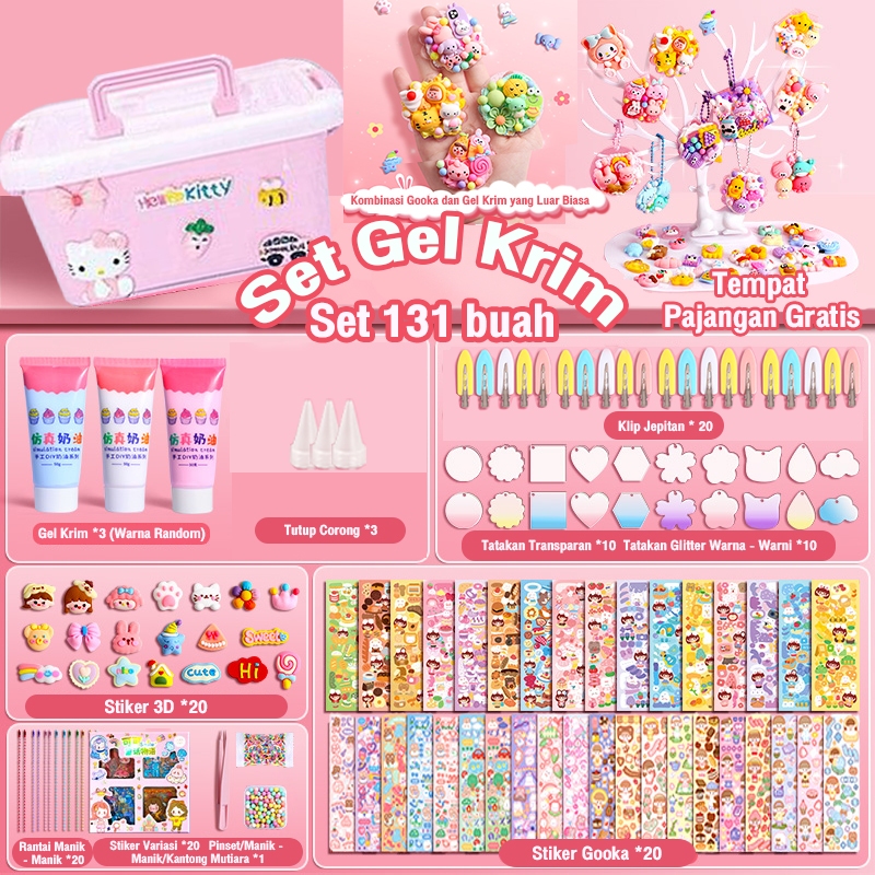 Jual Tatajoy [Plus]DIY Gooka Set Cream Gum Stiker Anak Set Alat Tangan ...