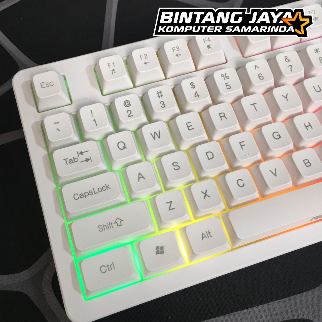 Jual Keyboard Wired Gaming RGB Rexus Fortress K9G - White | Shopee ...