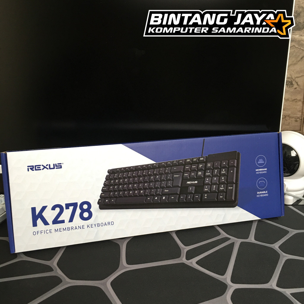 Jual Keyboard Membrane Office Wired REXUS K278 | Shopee Indonesia
