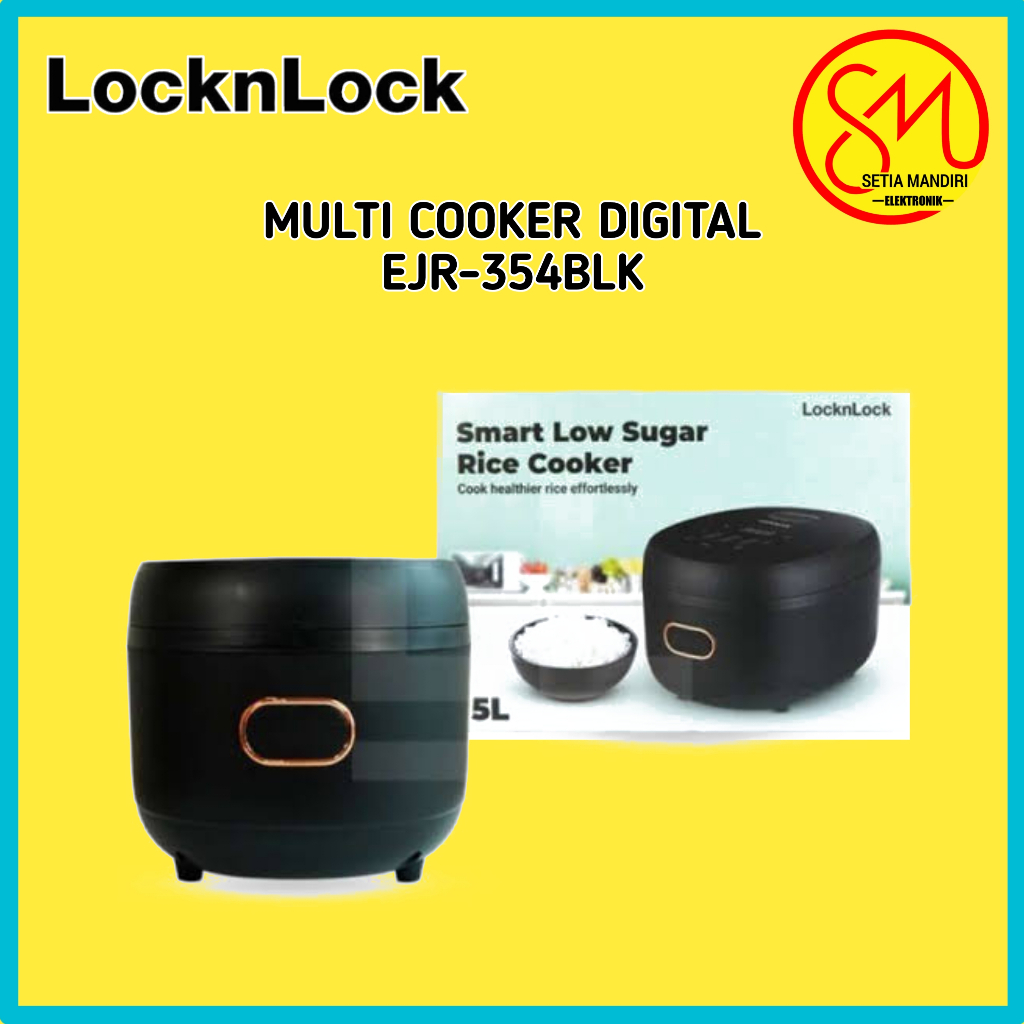 Jual LocknLock Smart Rice Cooker Digital Low Sugar Multi Cooker 5L ...