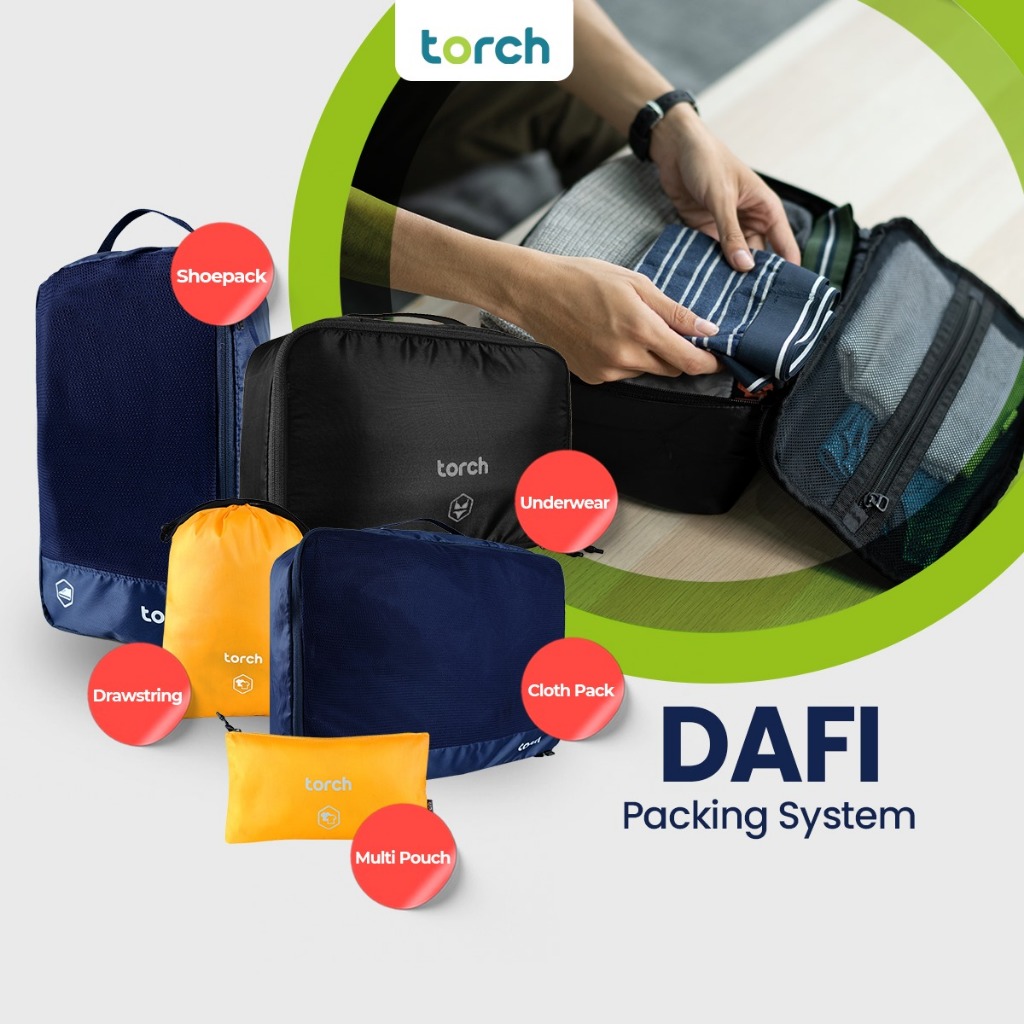 Jual Torch Dafi Packing System Shoepack Underwear Pack Clothpack Bag ...