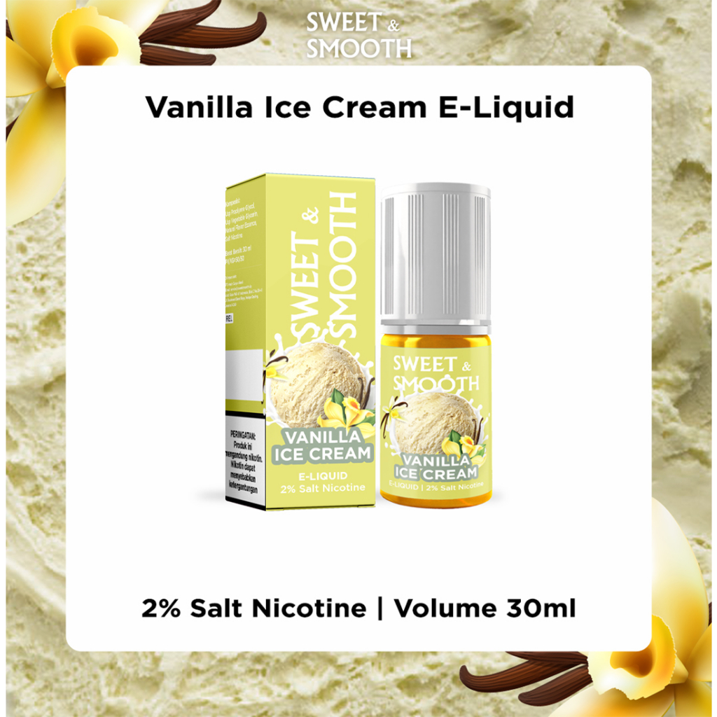 Jual Sweet and Smooth Liquid Vanilla Ice Cream 15ML 30ML 20MG Salt Nic ...