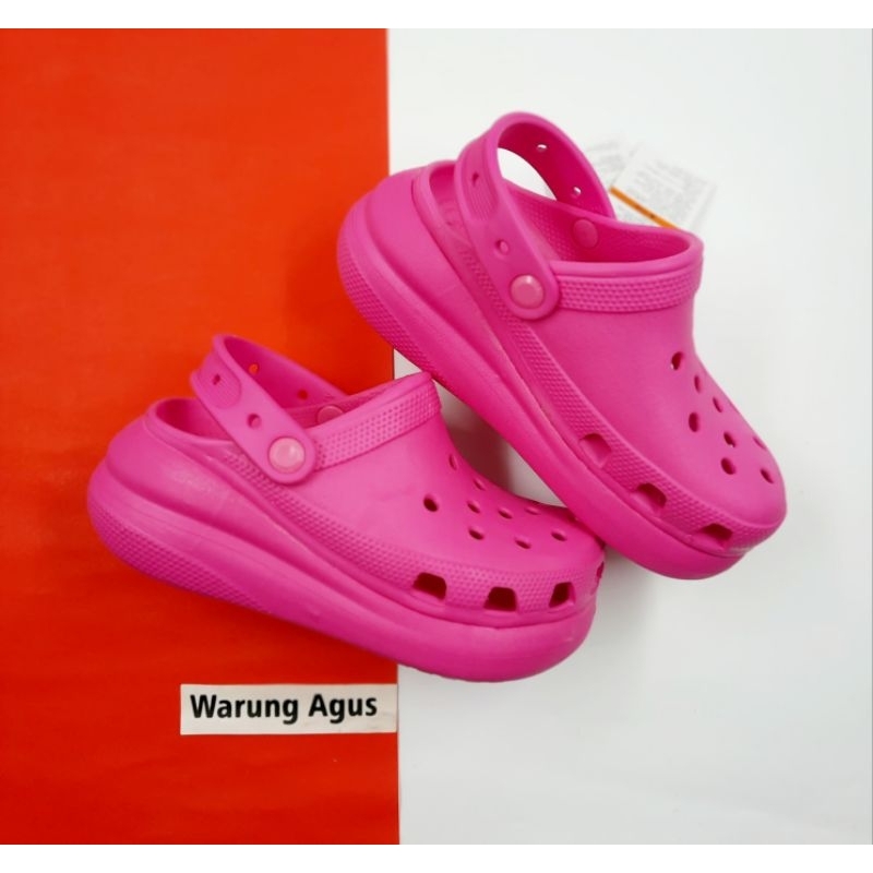 Jual Crocs Crush Clog Berry Sandal Wanita - Warung Agus | Shopee Indonesia