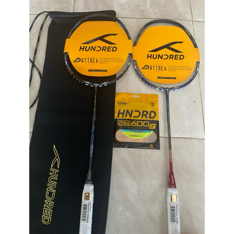 Jual Raket Badminton Hundred T Fusion 500 attack Original | Shopee ...