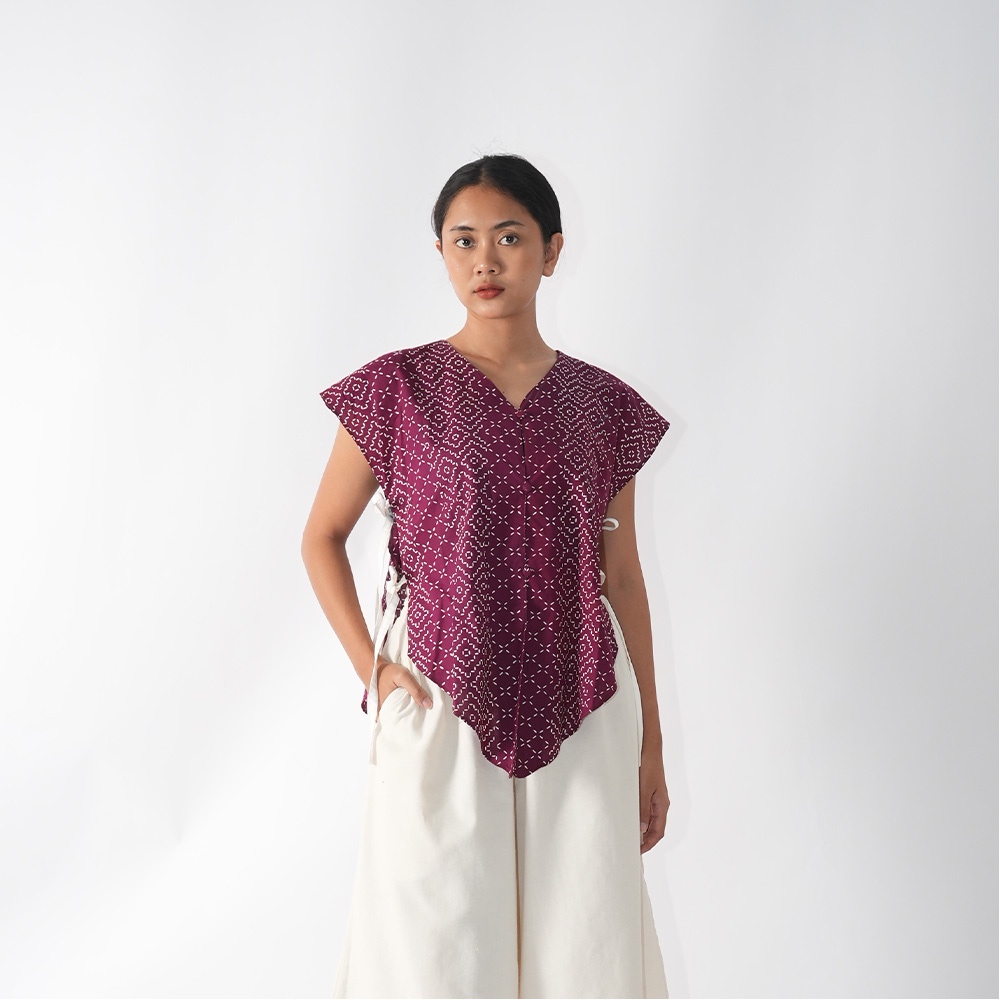 Jual LAYA VEST | Vest Batik | Atasan Batik | Outer Batik | Shopee Indonesia