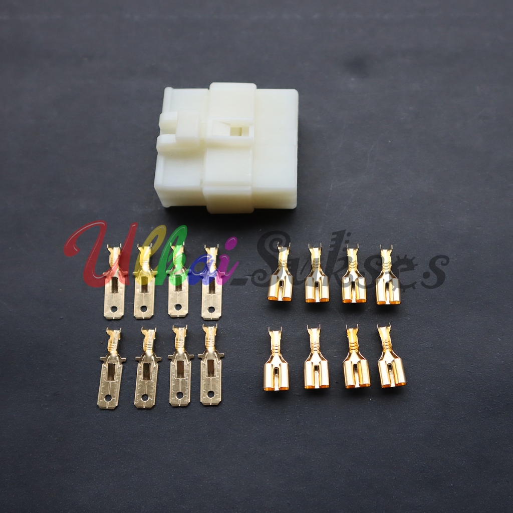Jual Socket + Skun 8 Pin Besar Male Female - Soket Sambungan Kabel ...