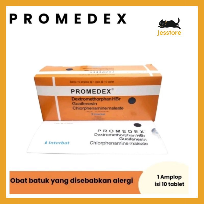 Jual PROMEDEX TABLET 1 STRIP ISI 10 TABLET (UNTUK BATUK YANG DISEBABKAN ...