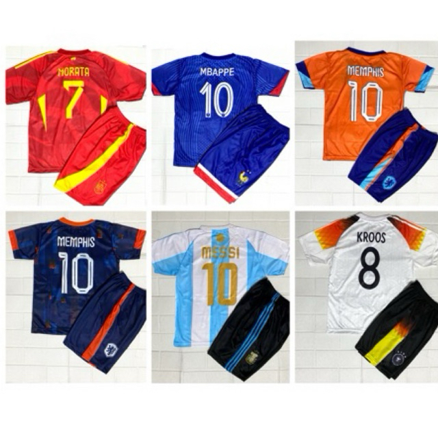 Jual Jersey Bola Timnas euro2024 untuk anak usai 5-12 tahun Jersey bola ...