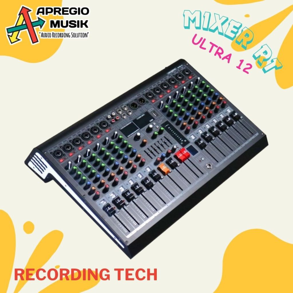 Jual RECORDING TECH ULTRA 12 MIXING CONSOLE Audio Mixer 12 Channel ...