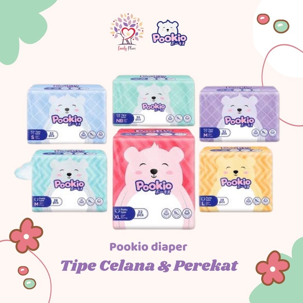 Jual POOKIO Popok Bayi Diaper Anak / Diapers Premium Tipis Nyaman ...