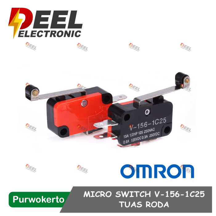 Jual MICRO SWITCH OMRON V-156-1C25 MINI LIMIT SWITCH SAKLAR MINI TUAS RODA | Shopee Indonesia