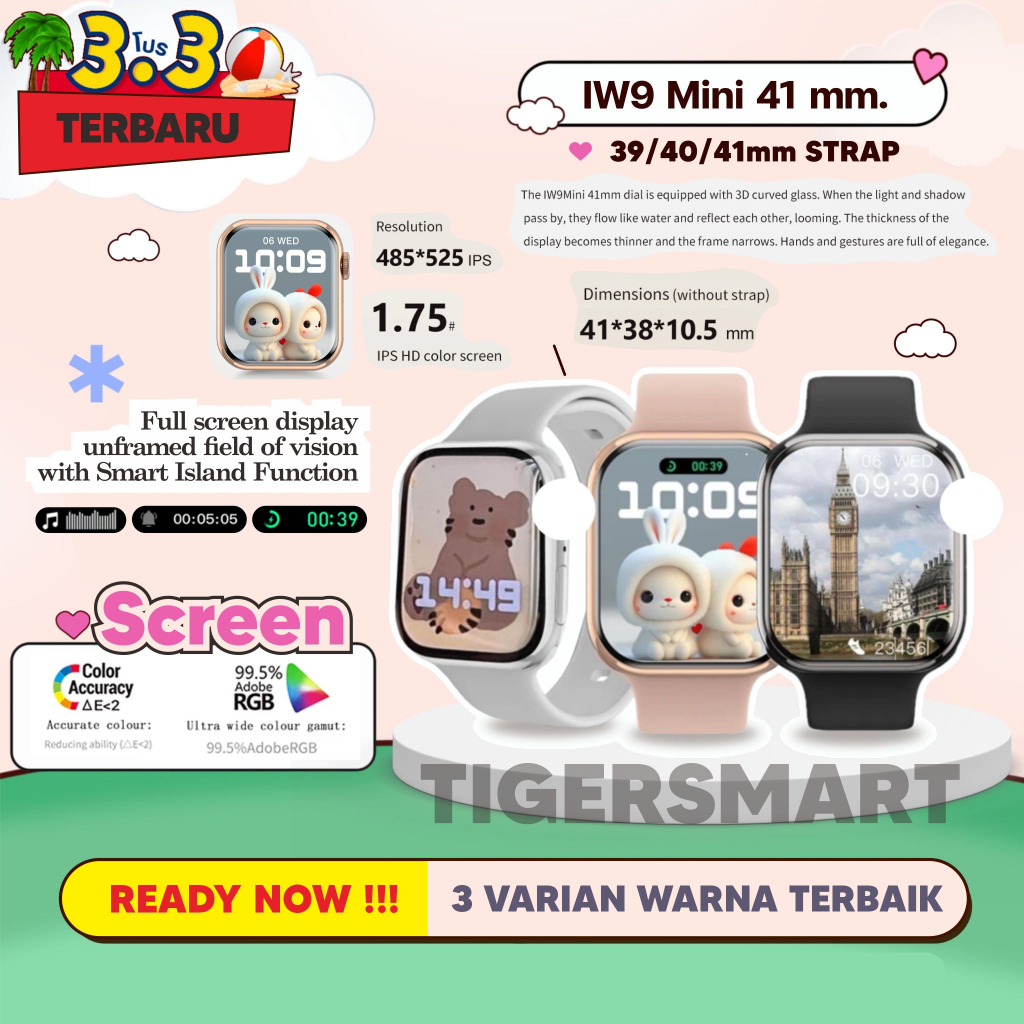 Jual SMARTWATCH Series 9 Original IW9 MINI 1.72 inch Bluetooth Call/2 ...