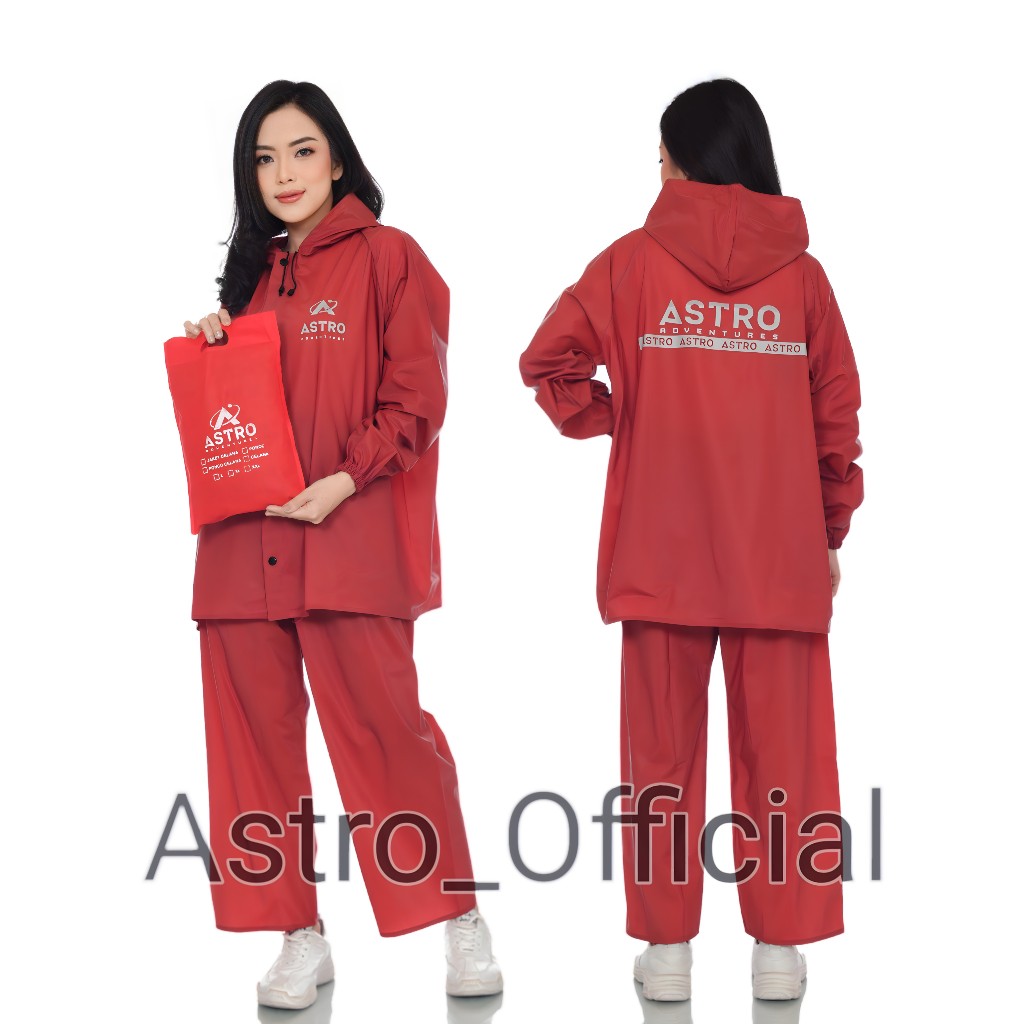 Jual Jas Hujan Raincoat Merek ASTRO ADVENTURES Jas Hujan Setelan Wanita Dan Pria Dewasa Jumbo ...