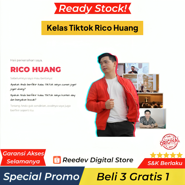 Jual Kelas Tiktok Rico Huang | Shopee Indonesia