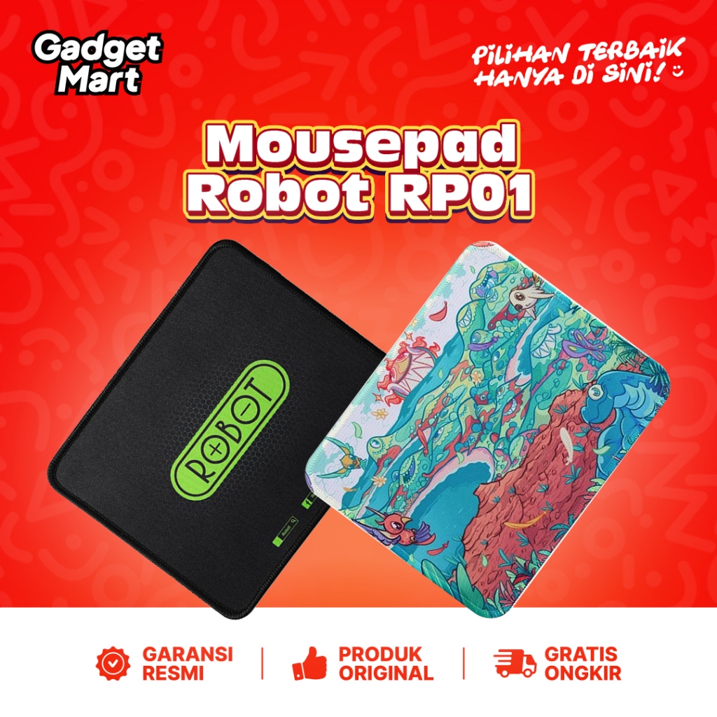 Jual Mousepad ROBOT RP01 Gaming | Shopee Indonesia