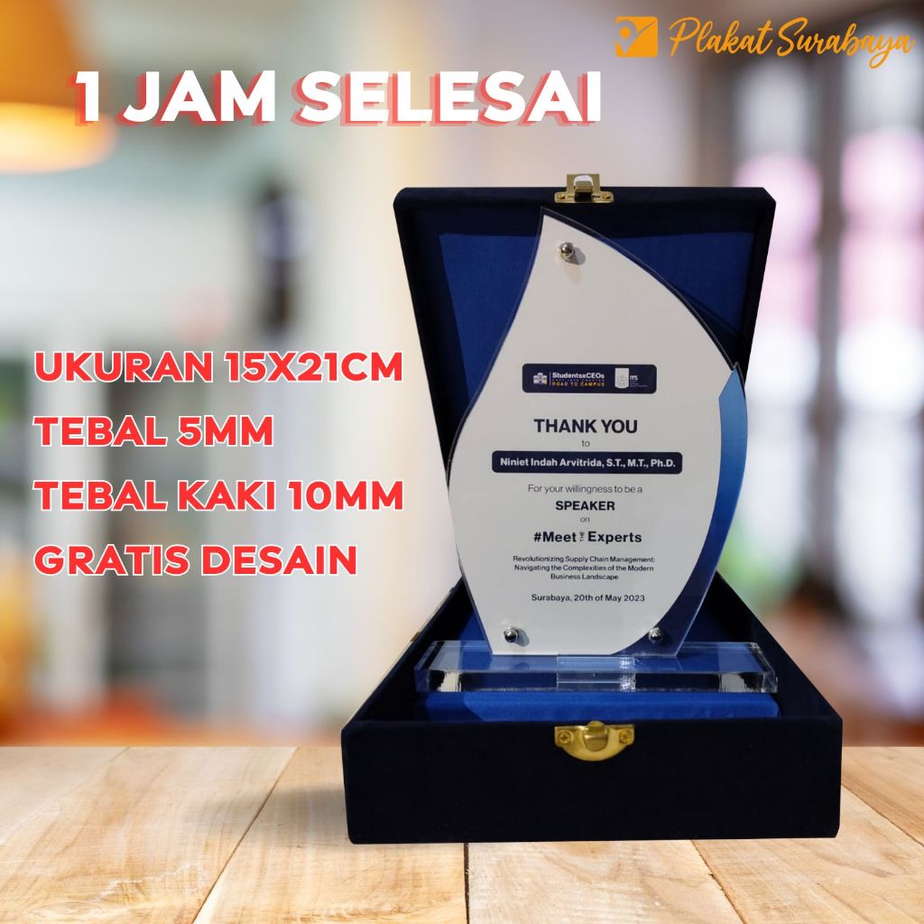 Jual PROMO! Plakat Akrilik 5mm Vandel Magang Cinderamata Wisuda ...