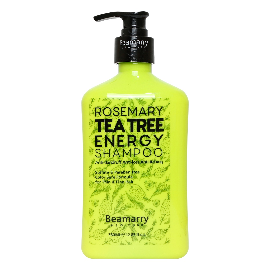 Jual BEAMARRY SHAMPOO ROSEMARY KERATIN TEA-TREE 380ML | Shopee Indonesia