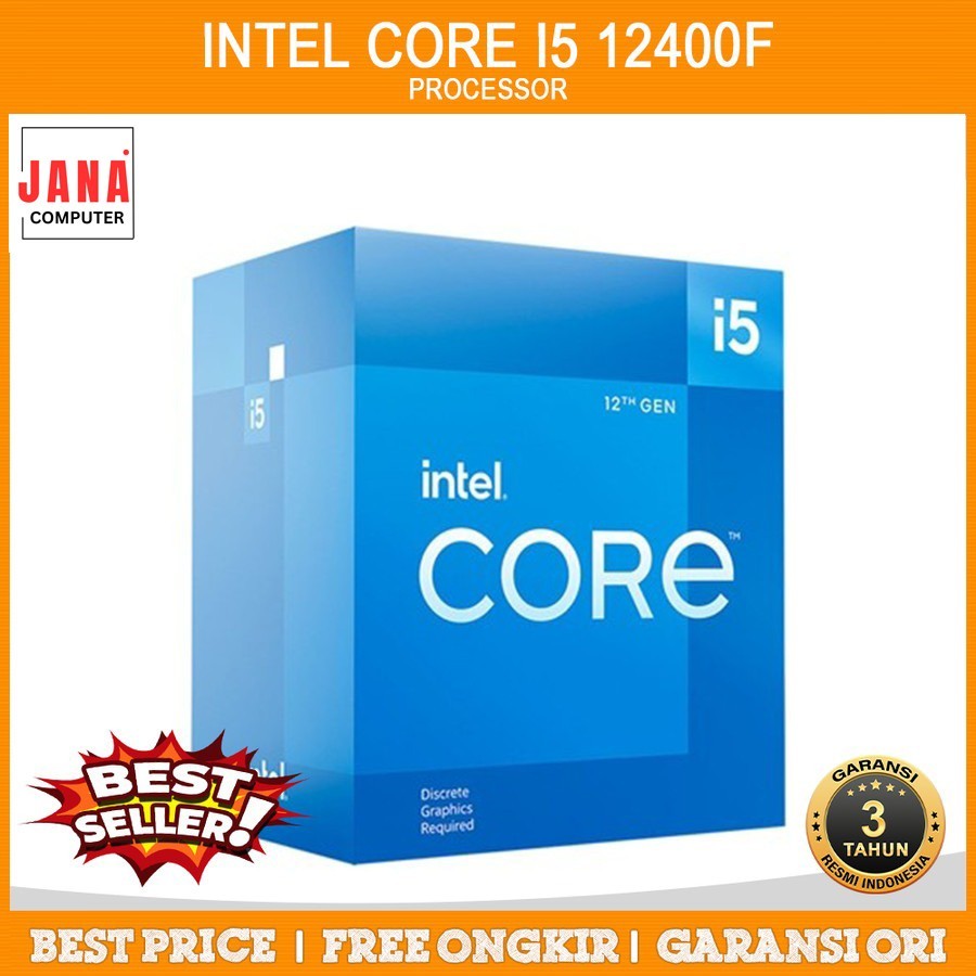 Jual Intel Core i5 12400F Box | 4.4Ghz 6C 12T | GEN 12th LGA1700 Alder Lake | Shopee Indonesia