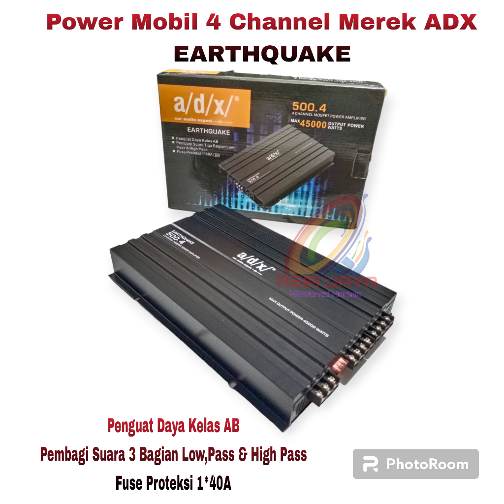 Jual Power Amplifier ADX EARTHQUAKE 45000W 4 Channel | Shopee Indonesia