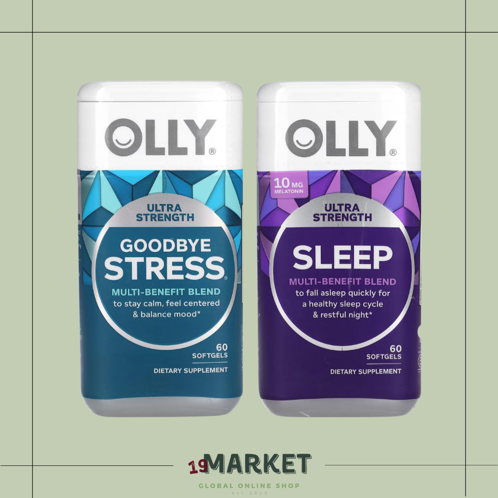 Jual OLLY Goodbye Stress Sleep Ultra Strength Melatonin 60 Softgels | Shopee Indonesia