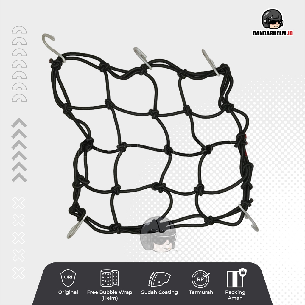 Jual JARING HELM / CARGO MOTOR / JARING MOTOR KUAT + TEBAL | Shopee ...