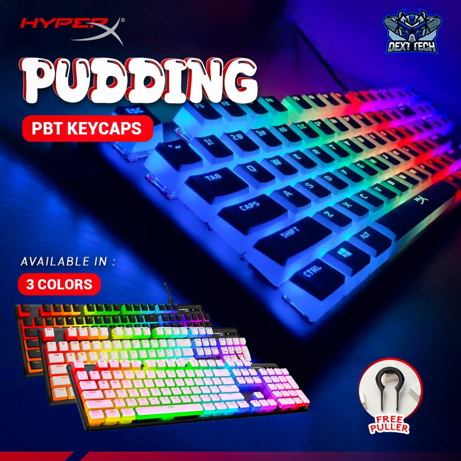 Jual HyperX Pudding Keycaps - Full Key Set - PBT | Shopee Indonesia