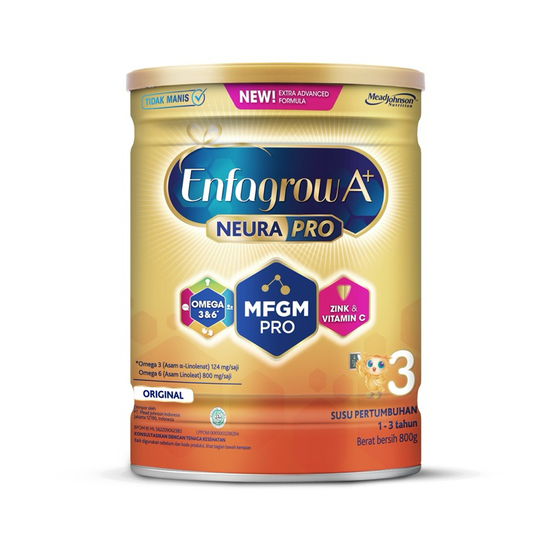 Jual Enfagrow A+3 NeuraPro Original / Vanilla 800gr (usia 1-3 tahun ...