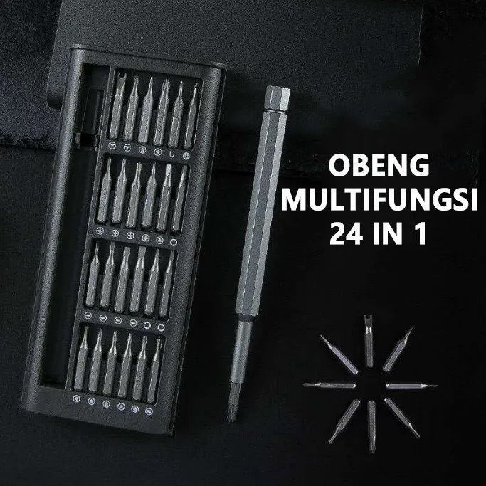 Jual OBENG MULTIFUNGSI 24 IN 1 OBENG SET SERVIS OBENG SET SAKU ENAK ...