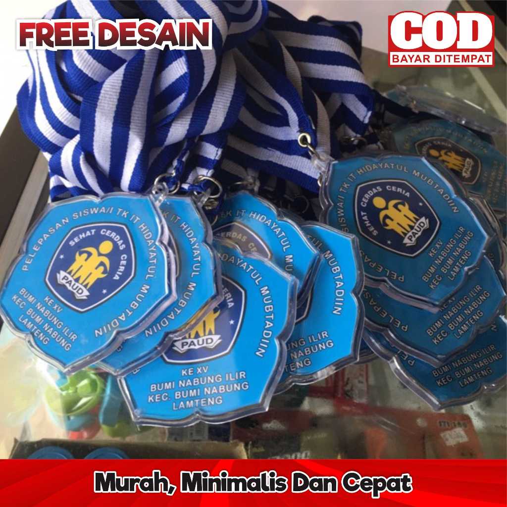 Jual Medali Mendali Wisuda Kelulusan, Perpisahan, Kejuaraan, Lomba ...