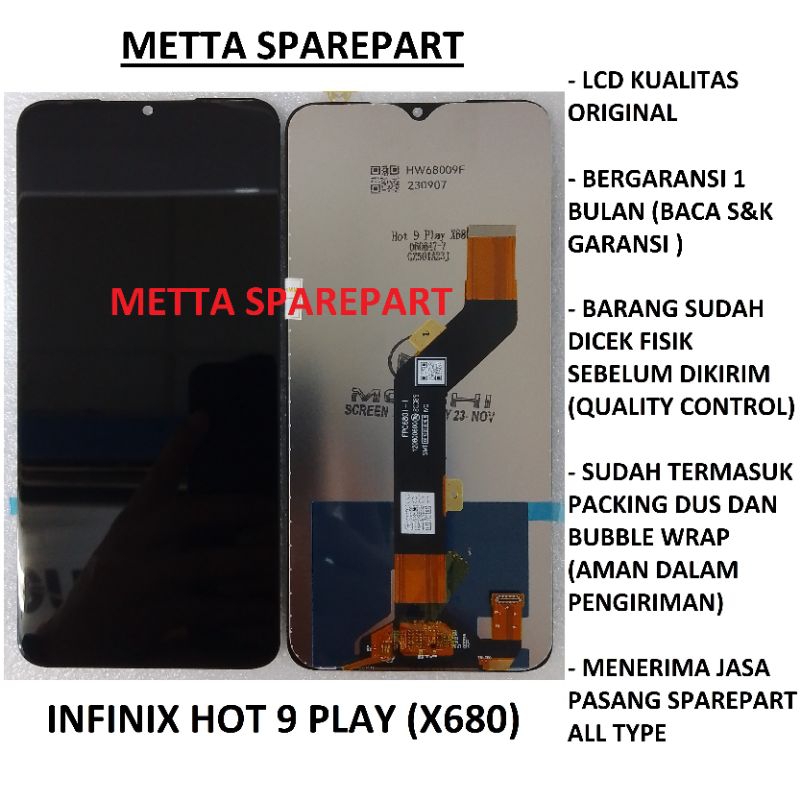 Jual Original OEM LCD Touchscreen Infinix Hot 9 Play (X680) | Shopee Indonesia