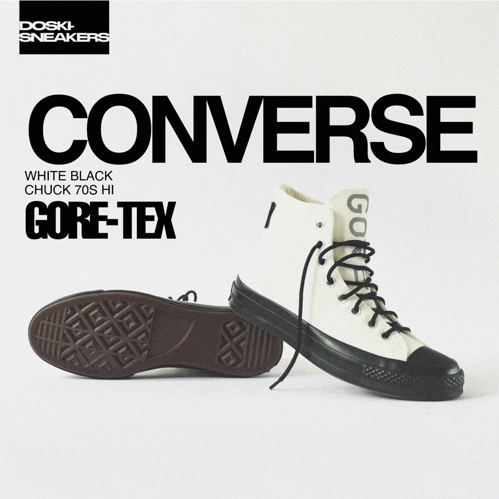 Jual Converse All Star Chuck Taylor 70S HIGH X Gore Tex White Black 100 ...