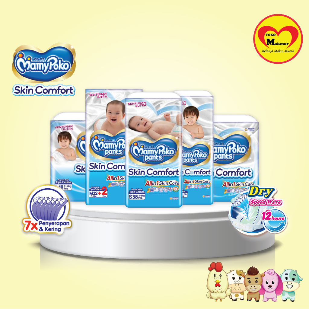 Jual Mamy Poko Pants Skin Comfort S38 / M32 / L28 / Xl24 / Xxl22 / Toko ...