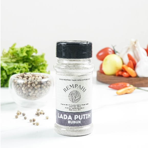 Jual REMPAHI Lada Putih Bubuk Merica Putih Whitepepper Powder 55 Gr ...