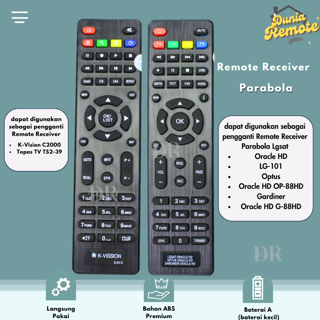 Jual Remot Remote Receiver Parabol KVISION GOL Bromo Cartenz K2000 ...