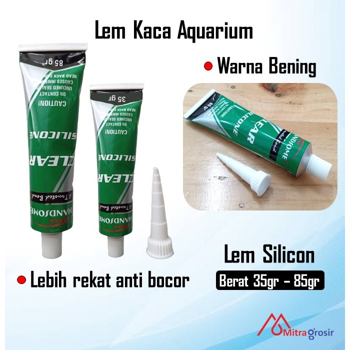 Jual Lem Akuarium Kaca Aquarium Silicon Silikon Sealant Sealent Silen ...