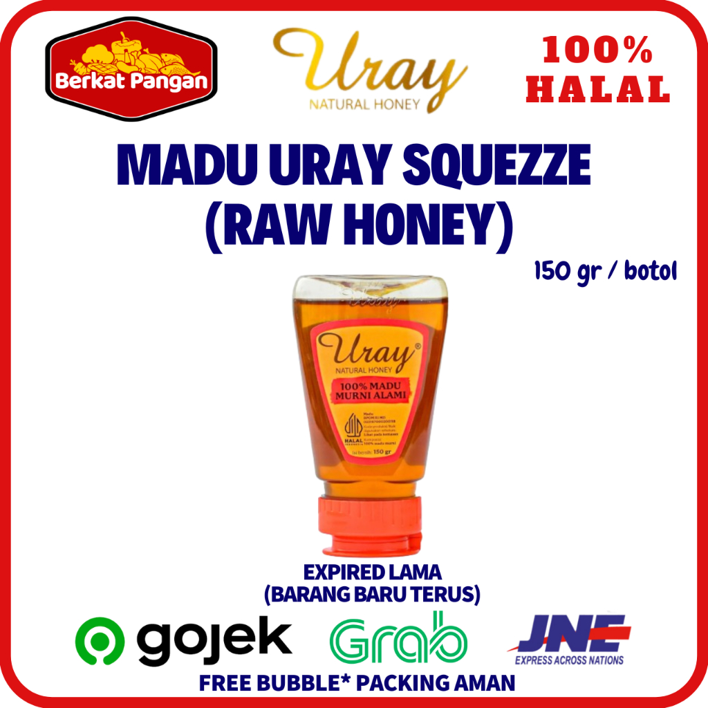 Jual Madu Uray Squeeze Natural Honey 150gr | Shopee Indonesia