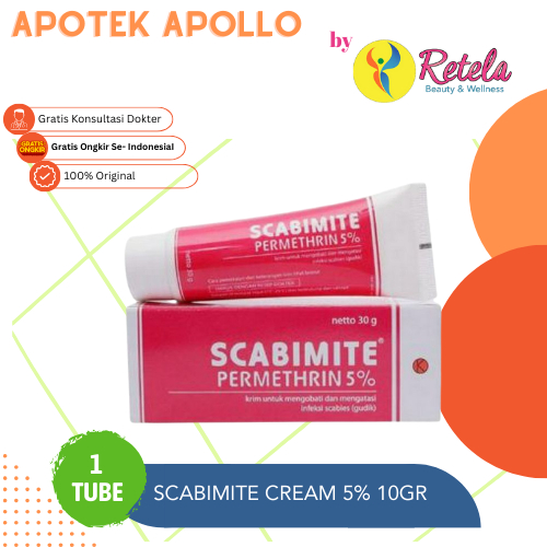 Jual SCABIMITE CREAM 5% 10GR / obat scabies | Shopee Indonesia