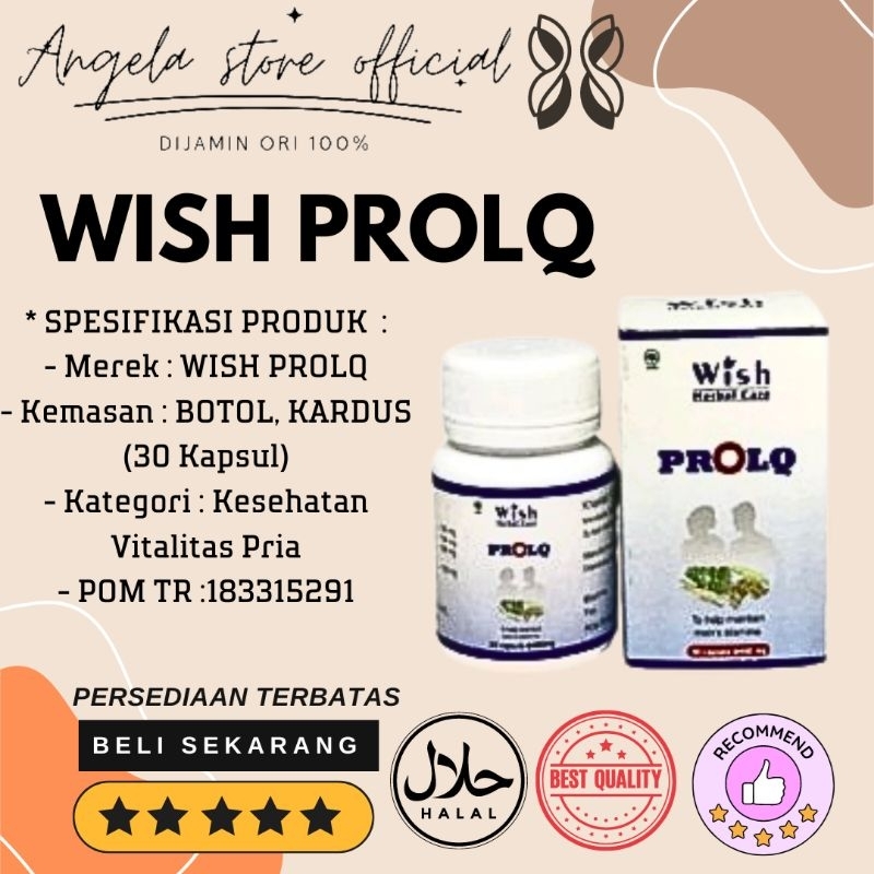 Jual Wish Prolq Kapsul - Multivitamin Pria 30 Kapsul | Shopee Indonesia