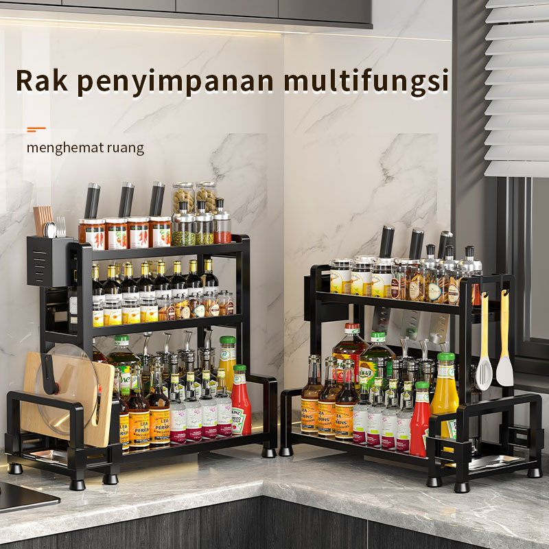 Jual Rak Bumbu Dapur Stainless Steel Rak Dapur Serbaguna | Shopee Indonesia