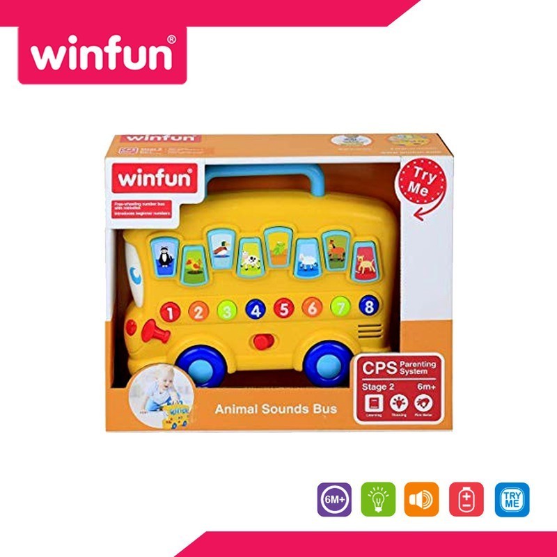 Jual Winfun Animal Sounds Bus | W000676 Mainan Edukasi Anak Bayi ...