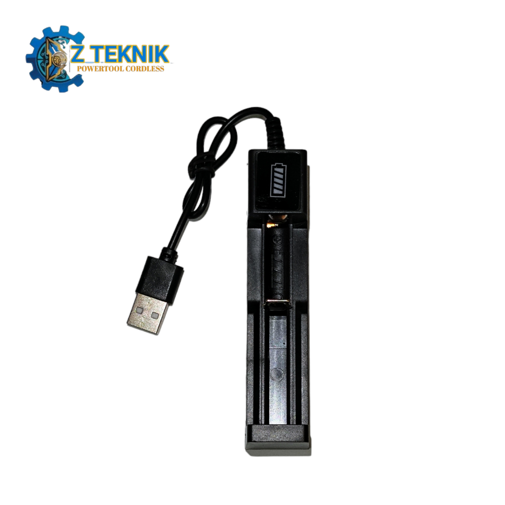 Jual Charger Baterai USB Universal Full Self Stop 18650 26650 21700 1 ...