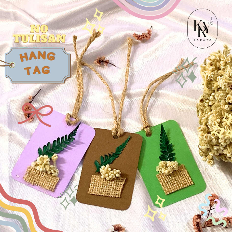 Jual Hangtag Murah Rustik Aesthetic, Kartu ucapan Bunga Rustik, Bunga ...