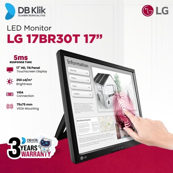 Jual Led Monitor LG 17BR30T 17" Touchscreen TN 5ms Vga | Shopee Indonesia