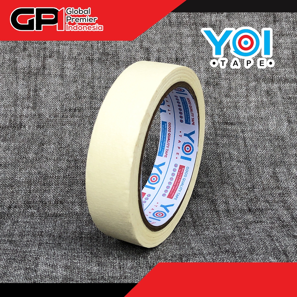 Jual YOI Tape Lakban Isolasi Kertas Putih (Umum) Masking Tape Lebar ...