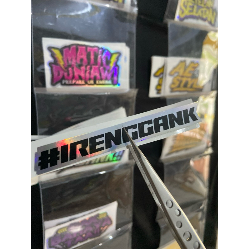 Jual REALPICT!! Ireng Gank Irengstyle IrengNeverwrong sticker hologram ...