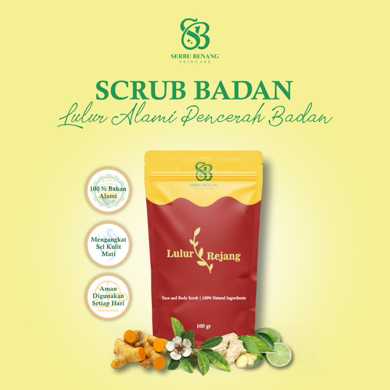 Jual Serbu Benang Lulur Rejang Whitening Scrub Pemutih Kulit Badan ...